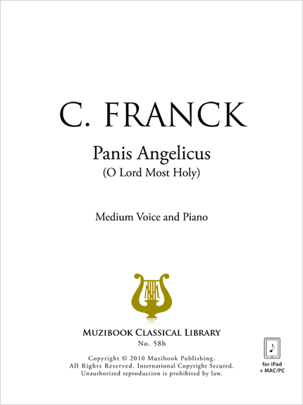 Panis Angelicus - Medium Voice and Piano - César Franck (EAN13 ...