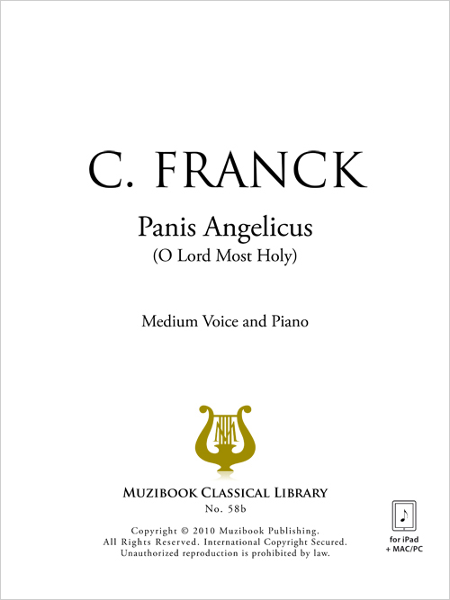 Panis Angelicus - Medium Voice and Piano - César Franck (EAN13 ...