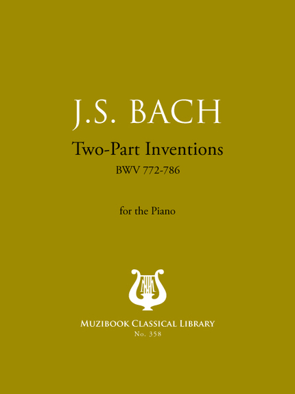 Two-Part Inventions BWV 772-786 - Piano - Johann Sebastian Bach (EAN13 ...