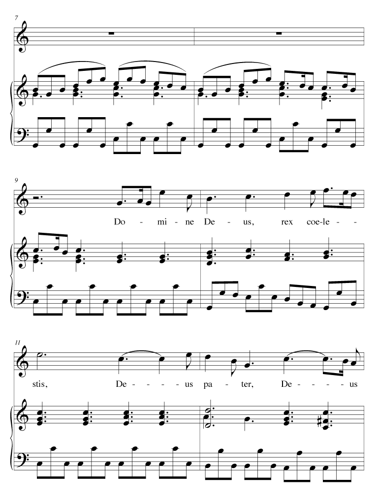 Domine Deus - Voice and Piano - Antonio Vivaldi (EAN13 : 3700681102150 ...